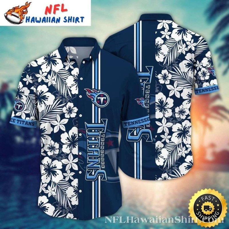 Chic Floral Lines – Titans Hawaiian Aloha Shirt - Hot Sale 2025