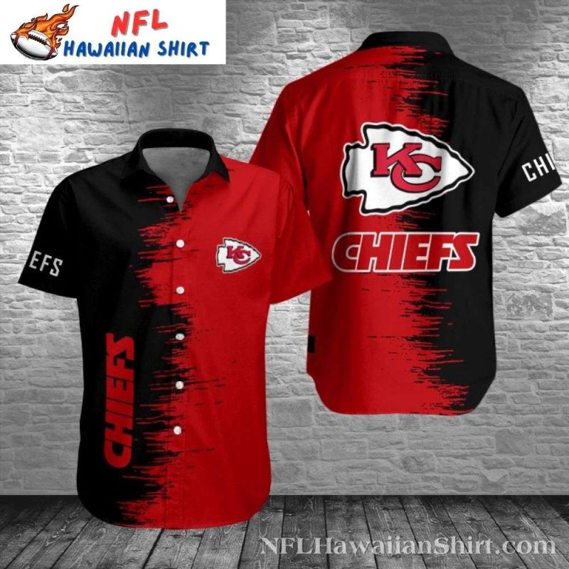 Chiefs Red Zone Fade Black and Red Hawaiian Shirt - Hot Sale 2026