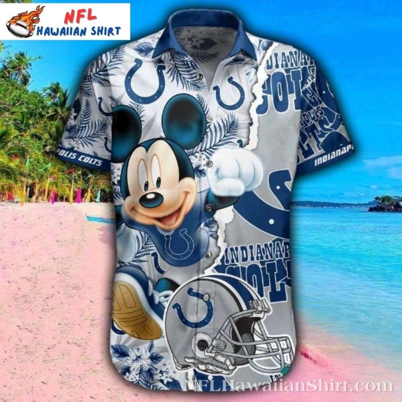 Classic Cartoon Icon – Indianapolis Colts Mickey Themed Hawaiian Shirt ...