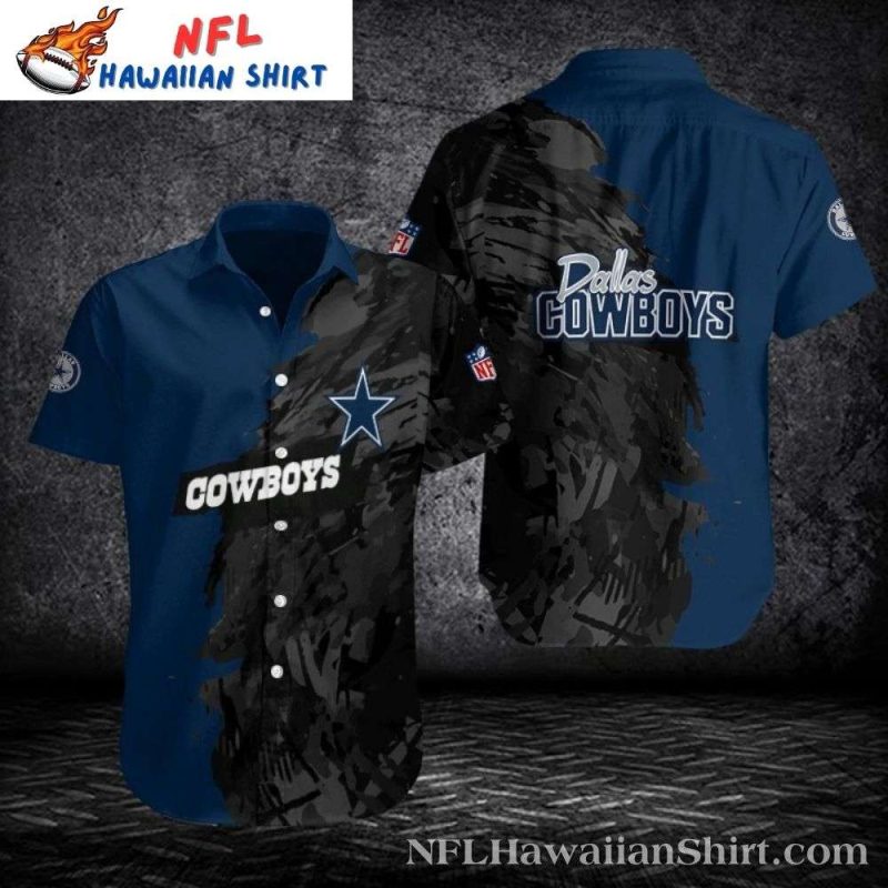 Cowboys Camo Fanfare Navy Blue Aloha Shirt - Hot Sale 2026