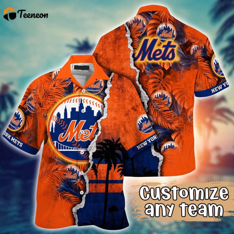 Customized MLB New York Mets Hawaiian Shirt Champion Chic Couture For ...