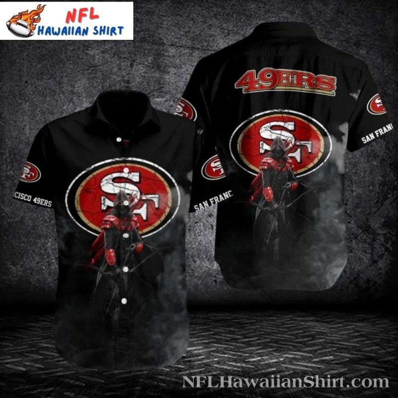 Dark Knight 49ers Aloha Shirt – Gothic Guardian Edition - Hot Sale 2025