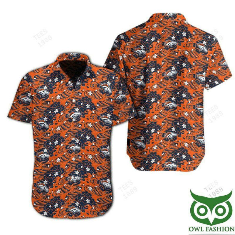 Denver Broncos Great Waves Of Japanese Hawaiian Shirt - Hot Sale 2025
