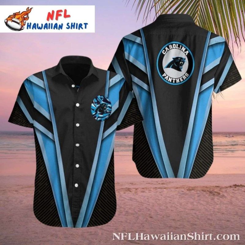 Elegant Black Stripes Carolina Panthers Hawaiian Shirt – NFL Sideline ...