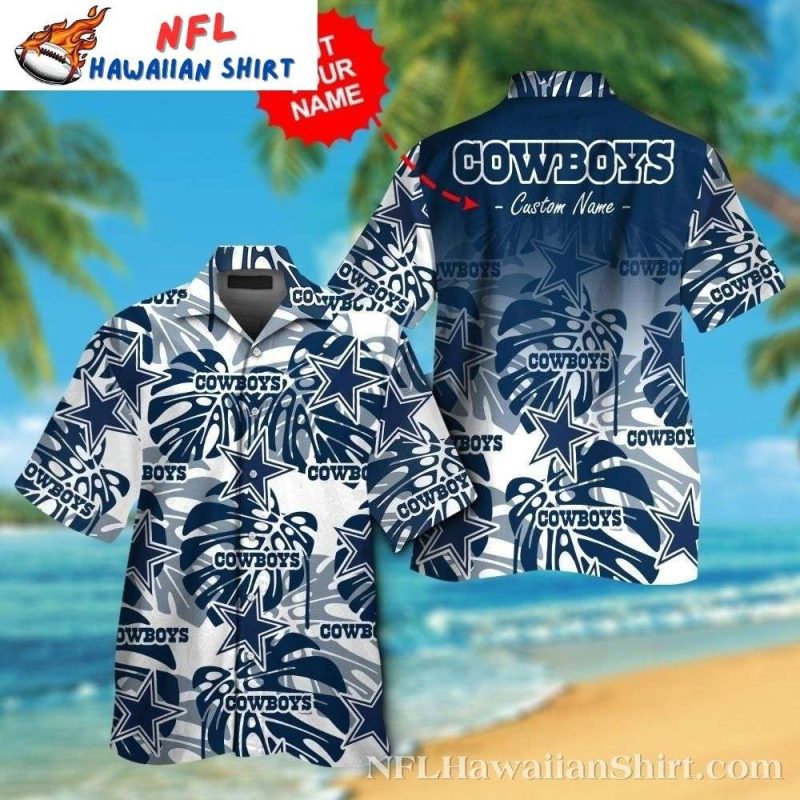 Fan-Favorite Navy And White Dallas Cowboys Hawaiian Pattern Shirt - Hot ...