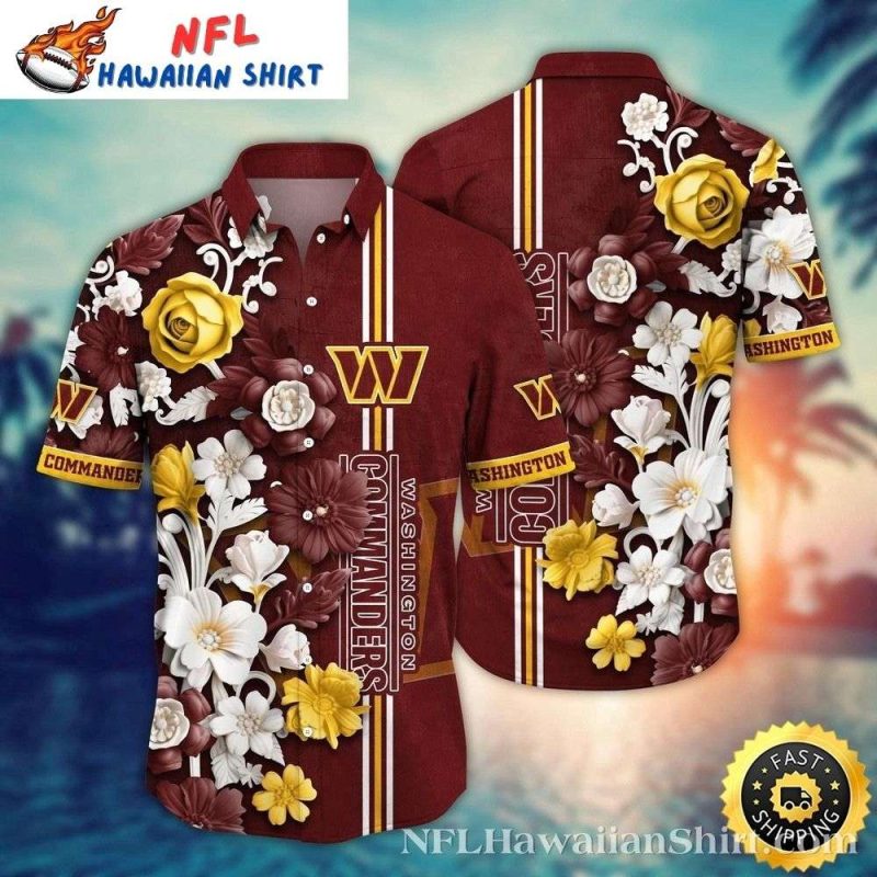 Golden Blossom Playbook – Commanders Premium Tropical Shirt - Hot Sale 2026