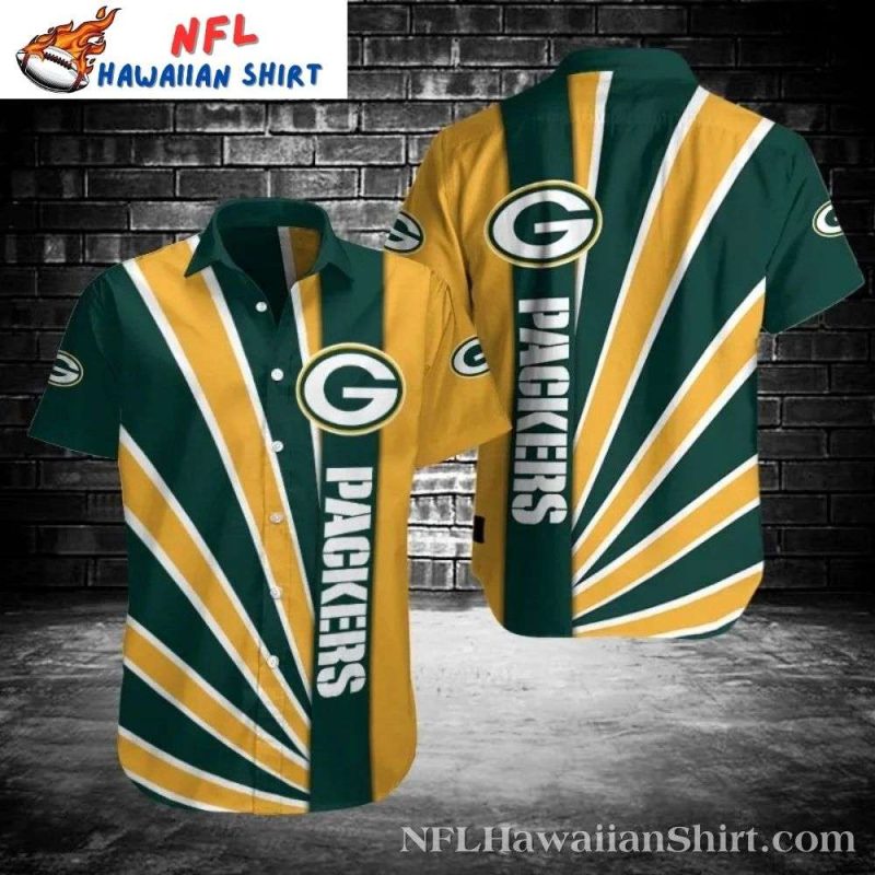Green Bay Packers Green And Gold Varsity Stripes Hawaiian Shirt - Hot ...