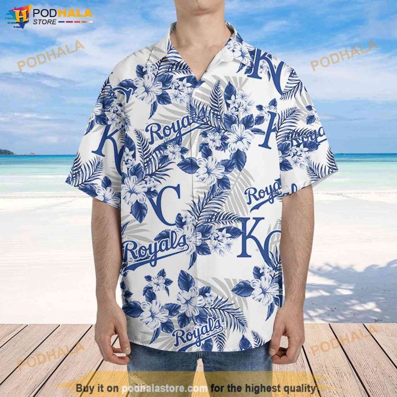 Kansas City Royals Hawaiian Shirt Flowers Pattern, Vacation Gift MLB ...