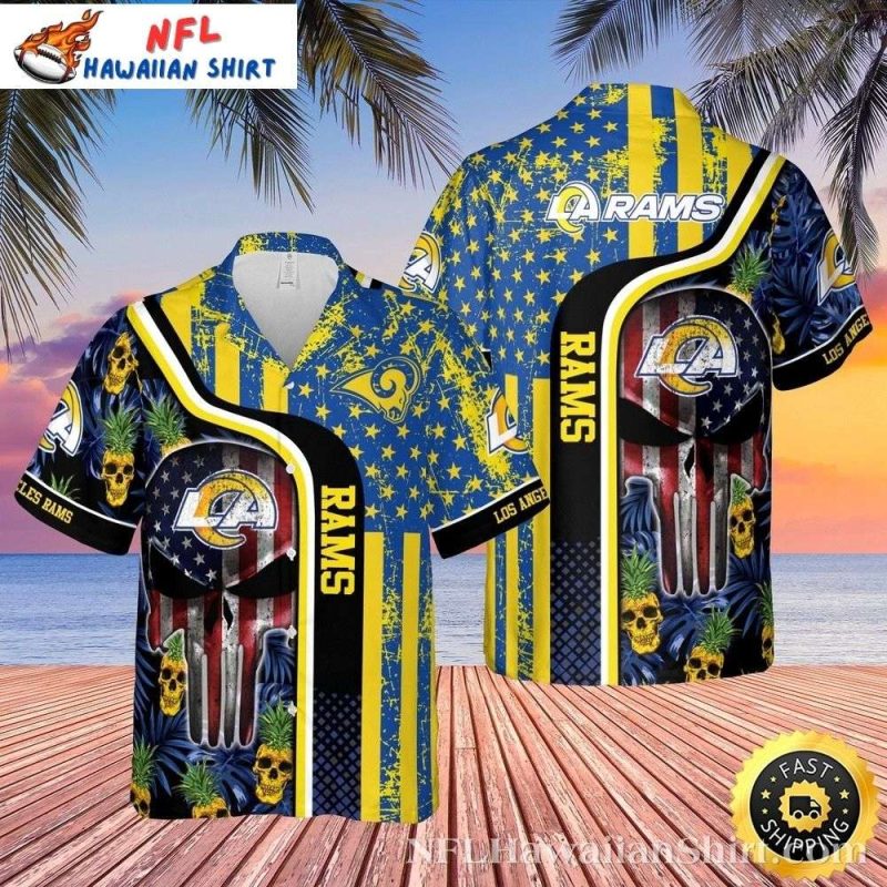 LA Rams Hawaiian Shirt – Skull Halloween Starry Spirit Edition - Hot ...