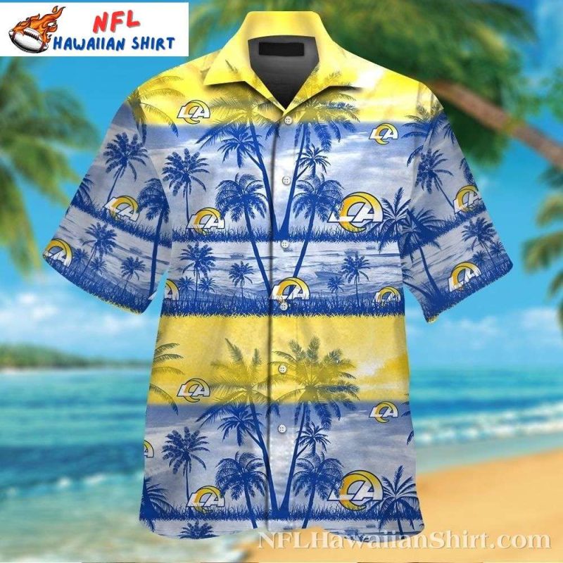 Morning Glory Rams Aloha Shirt – Sunrise Serenity With LA Spirit - Hot ...