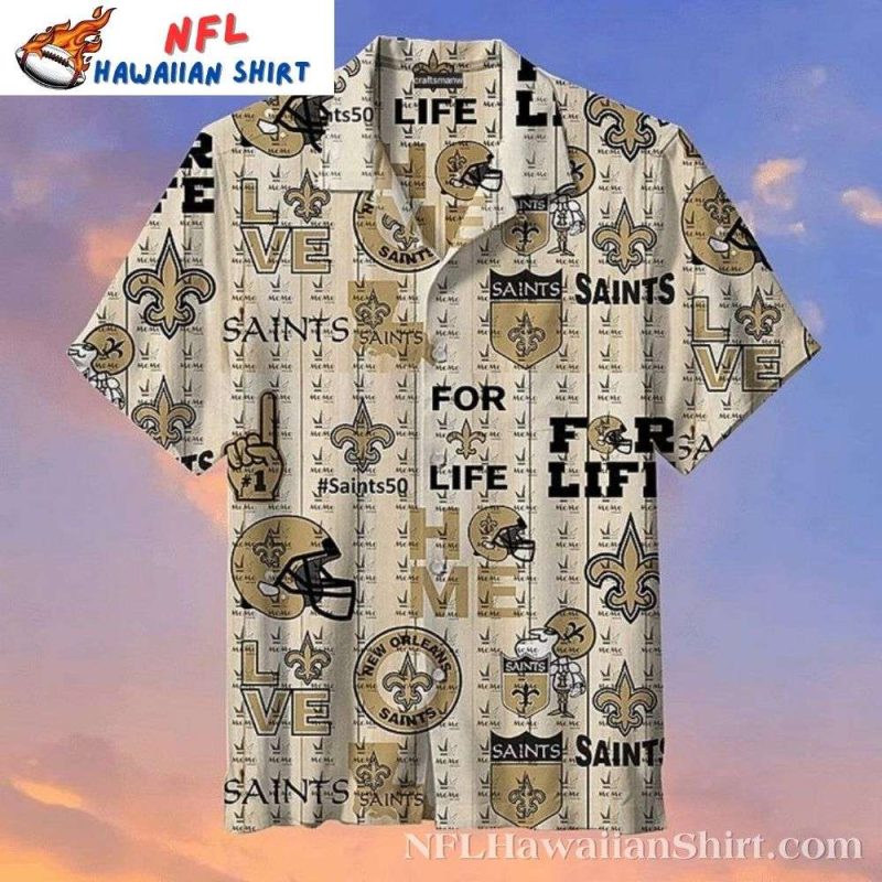 New Orleans Saints Legacy Fan Hawaiian Shirt - Hot Sale 2025