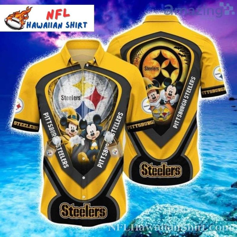Oceanic Touchdown – Steelers Animated Character Beach Scene Mickey ...