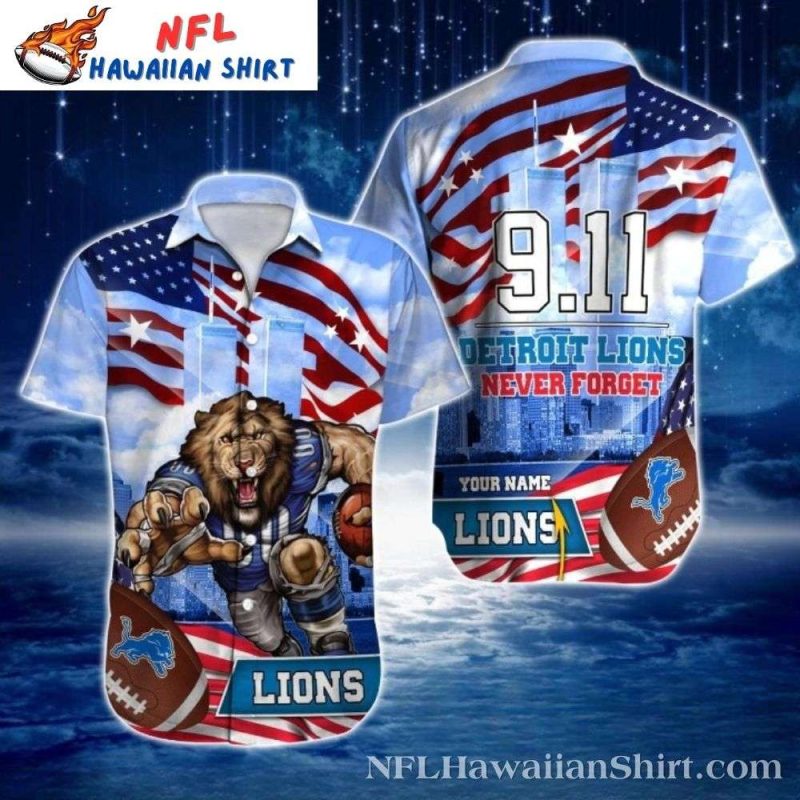 Patriotic Pride Detroit Lions Custom Hawaiian Shirt - Hot Sale 2025