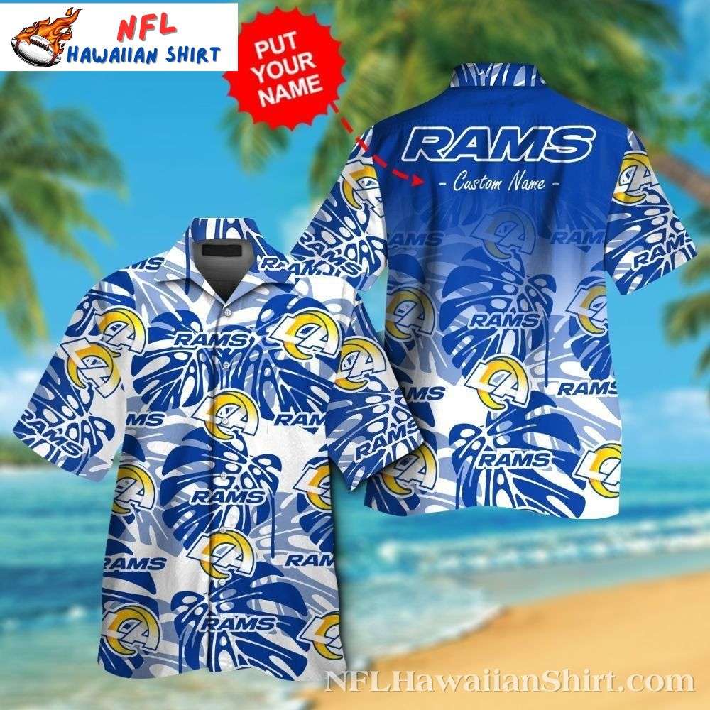 Personalized LA Rams Hawaiian Fan Shirt – Cool Blue And Name Option ...