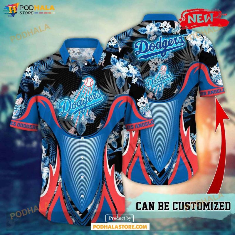 Personalized Los Angeles Dodgers MLB Flower Summer Baseball Hawaiian ...
