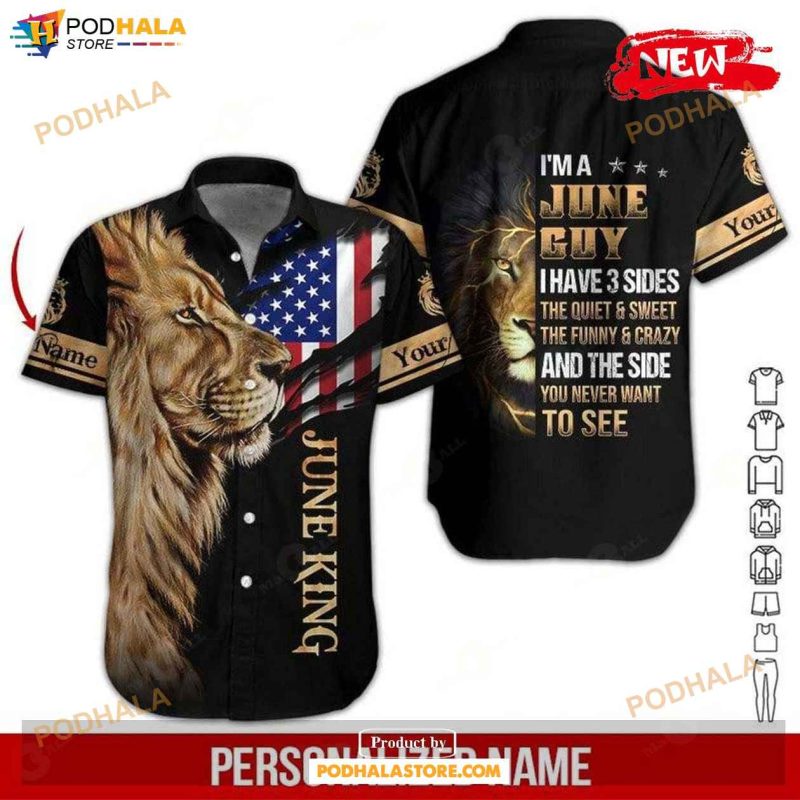 Personalized Name June King Design Hot Summer Hawaiian Shirt - Hot Sale ...