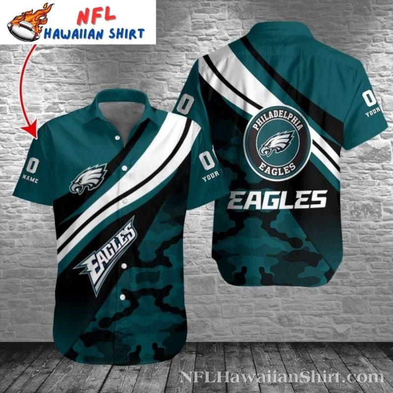 Philadelphia Eagles Camo Wave Fan Aloha Shirt - Hot Sale 2026