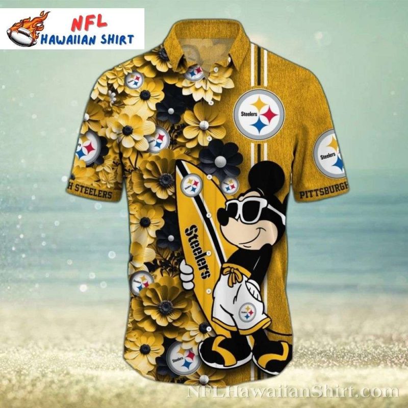 Pittsburgh Steelers Surfer – Animated Character Mickey Surfing Theme ...