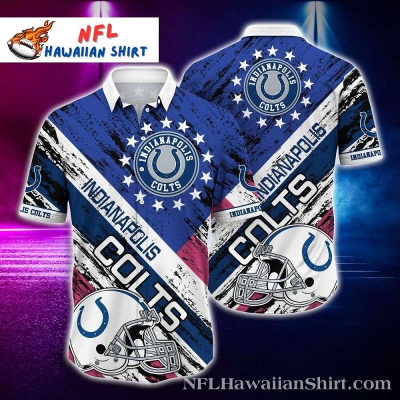 Star-Spangled Indianapolis Colts Charge – Vibrant Helmet Splash ...