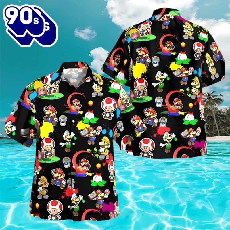 Super Mario Beach Hawaiian Shirt - Hot Sale 2026