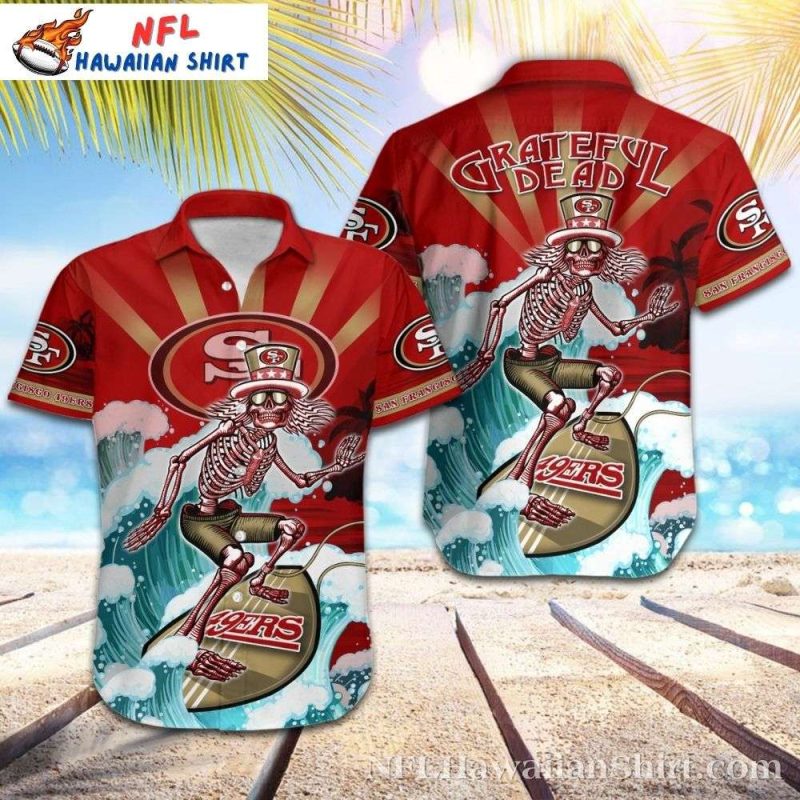Surf’s Up Skeleton 49ers Aloha Shirt – Grateful Dead Collaboration ...