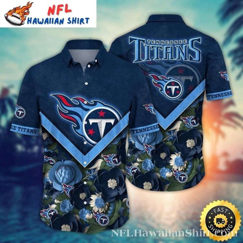 Victorian Blue Titans Elegance – Tennessee Titans Hawaiian Shirt - Hot ...