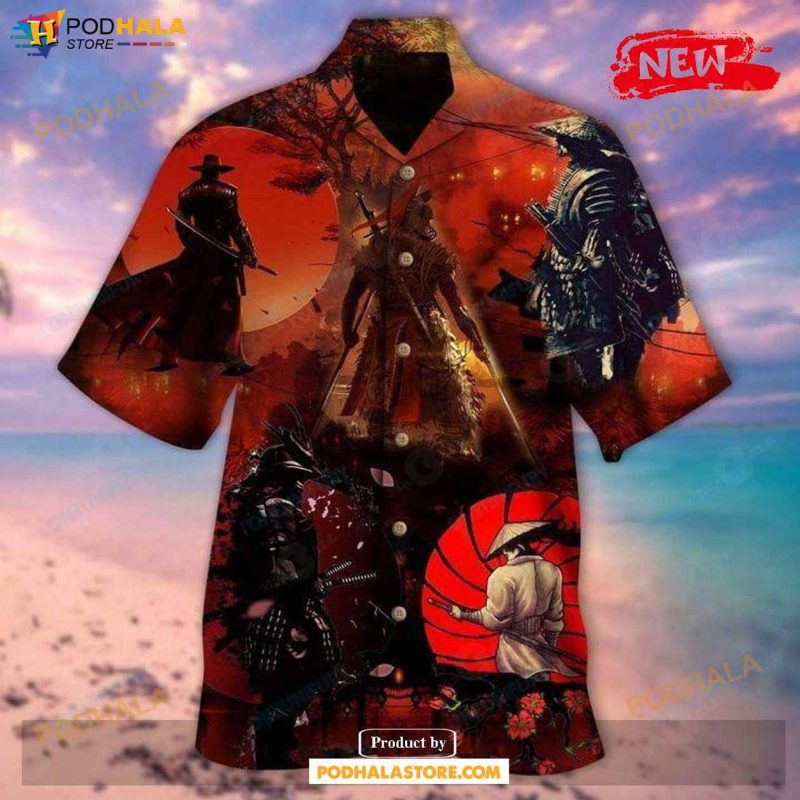 Weapon Samurai Red Design For Summer Hawaiian Shirt, Tropical Shirt ...